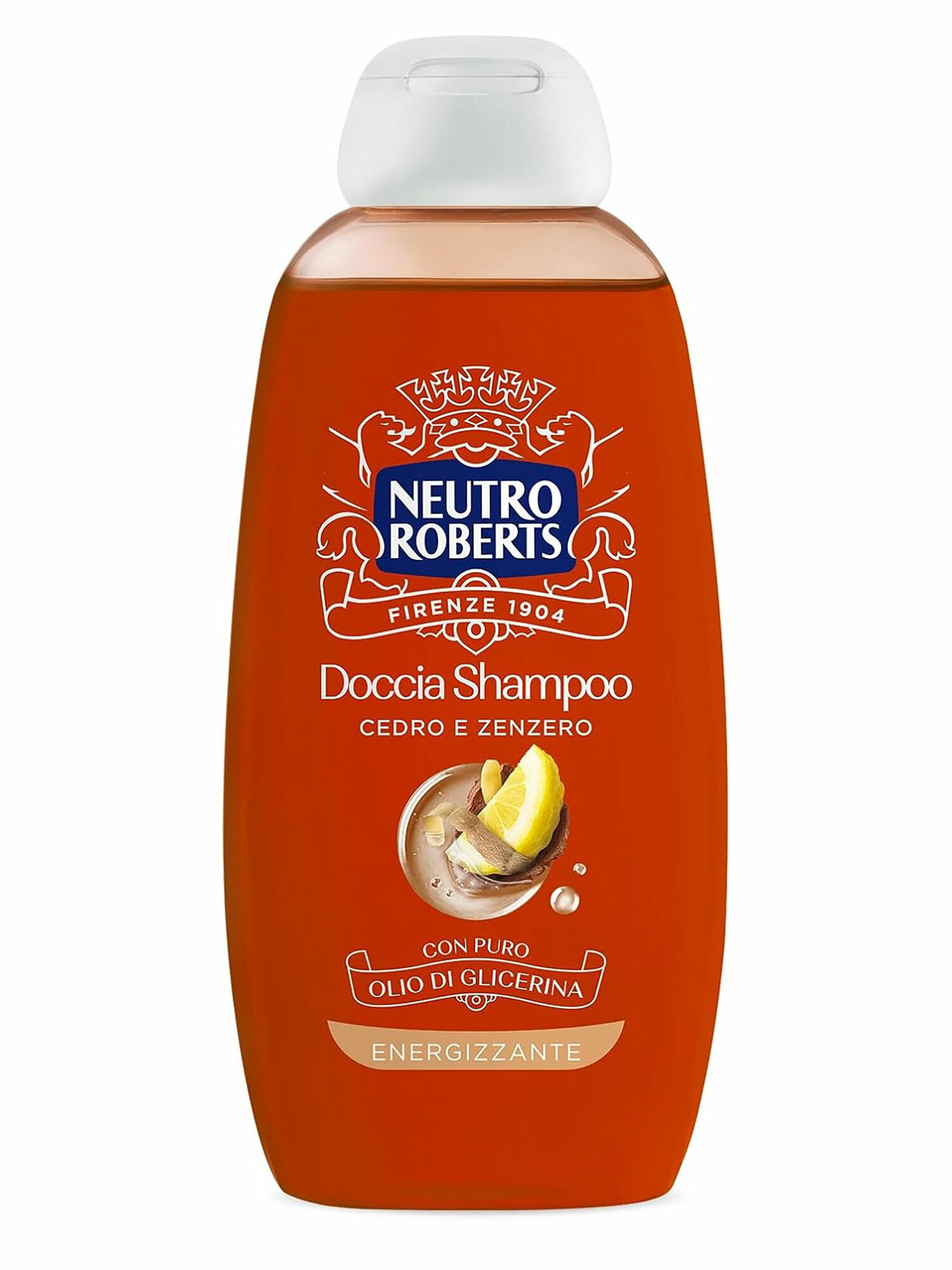 Шампунь - гель для душа Neutro Roberts Doccia Shampoo бодрящий 2 в 1, Цитрон и Имбирь, 250 мл