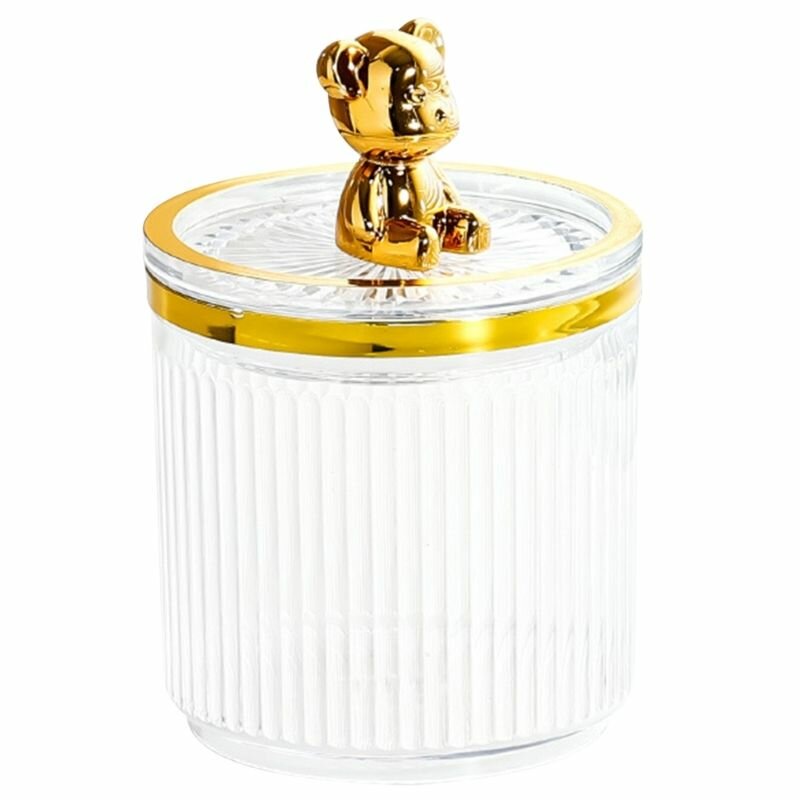 Коробка для хранения бытовых ватных тампонов-прозрачный цвет