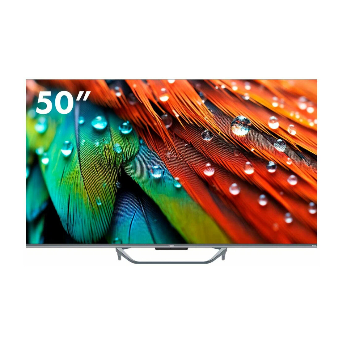 ЖК-телевизор Haier Smart TV S4 50", QLED, 4K Ultra HD, смарт ТВ, Android TV, серый