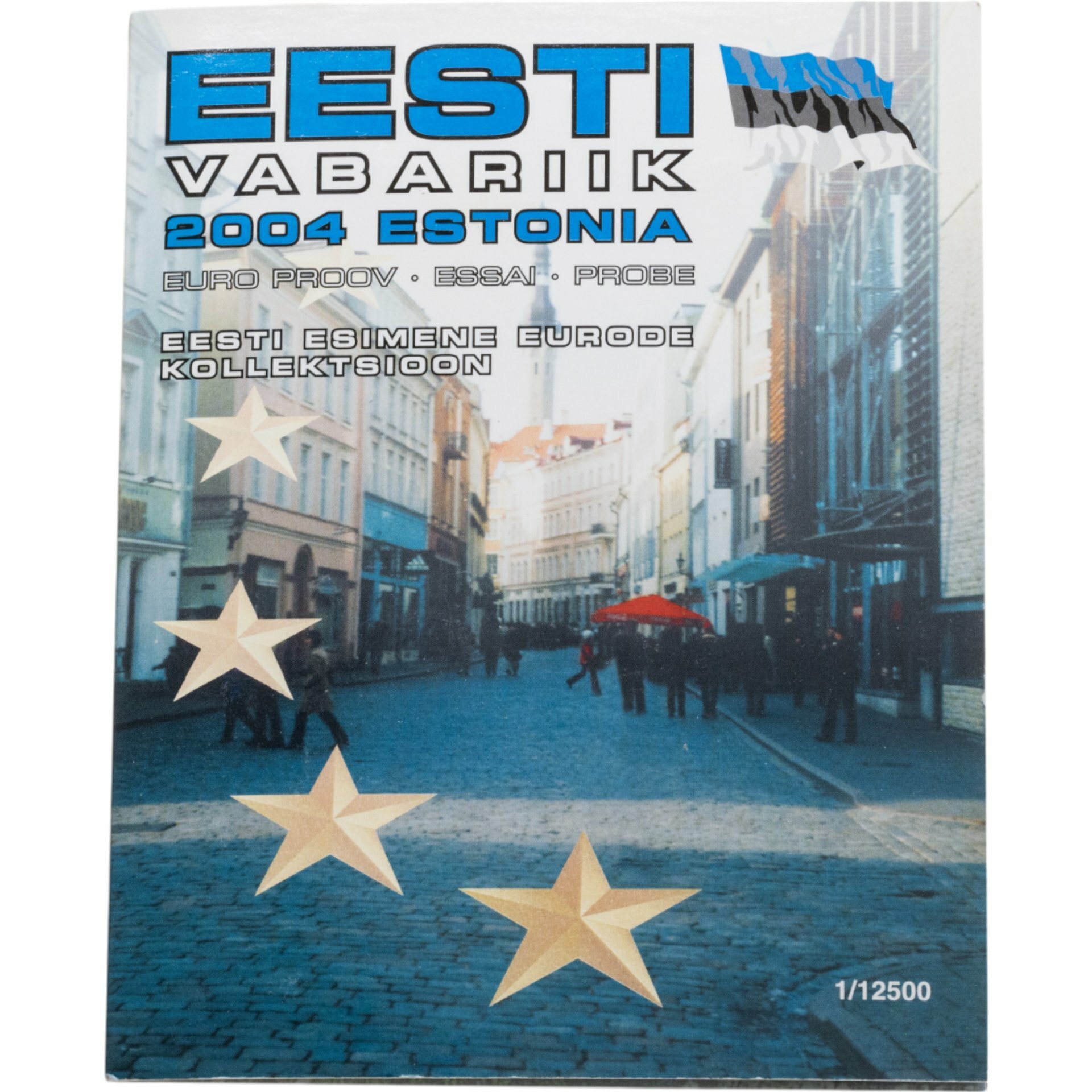 Эстония 2004 набор из 8-ми псевдо евро монетовидных жетонов в буклете