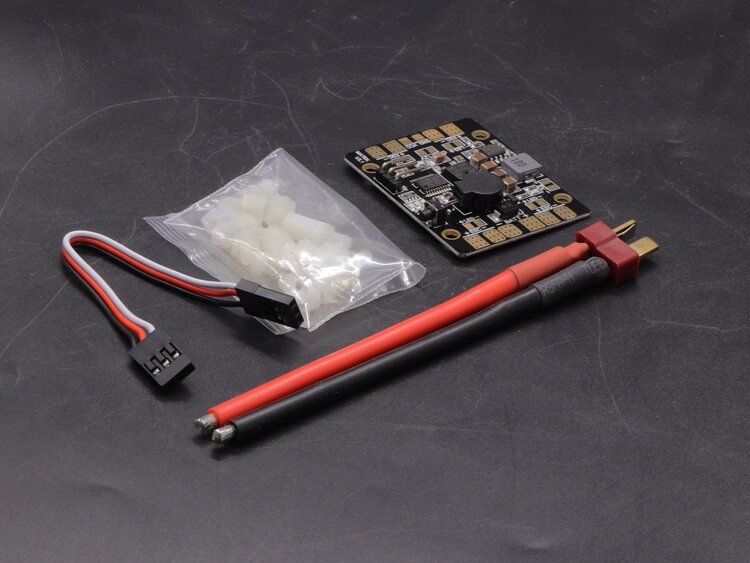 Плата распределения питания для контроллера полета FPV-дрона с понижающим преобразователем 5В/12В, управлением