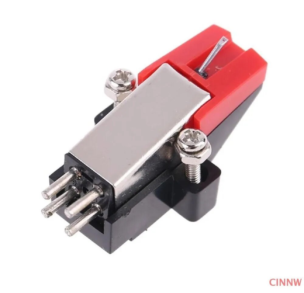 Головка звукоснимателя с сапфировой иглой для виниловых проигрывателей, коническая заточка, 2.5 мВ, улучшенное звучание, совместимость с Вега, Радиотехника, Crosley, Sony