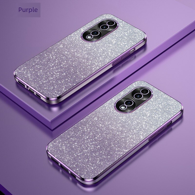 Чехол для Honor 70 Pro+ Series с градиентным блеском, одиночный вариант - мягкий TPU, ударопрочный, полная защита,