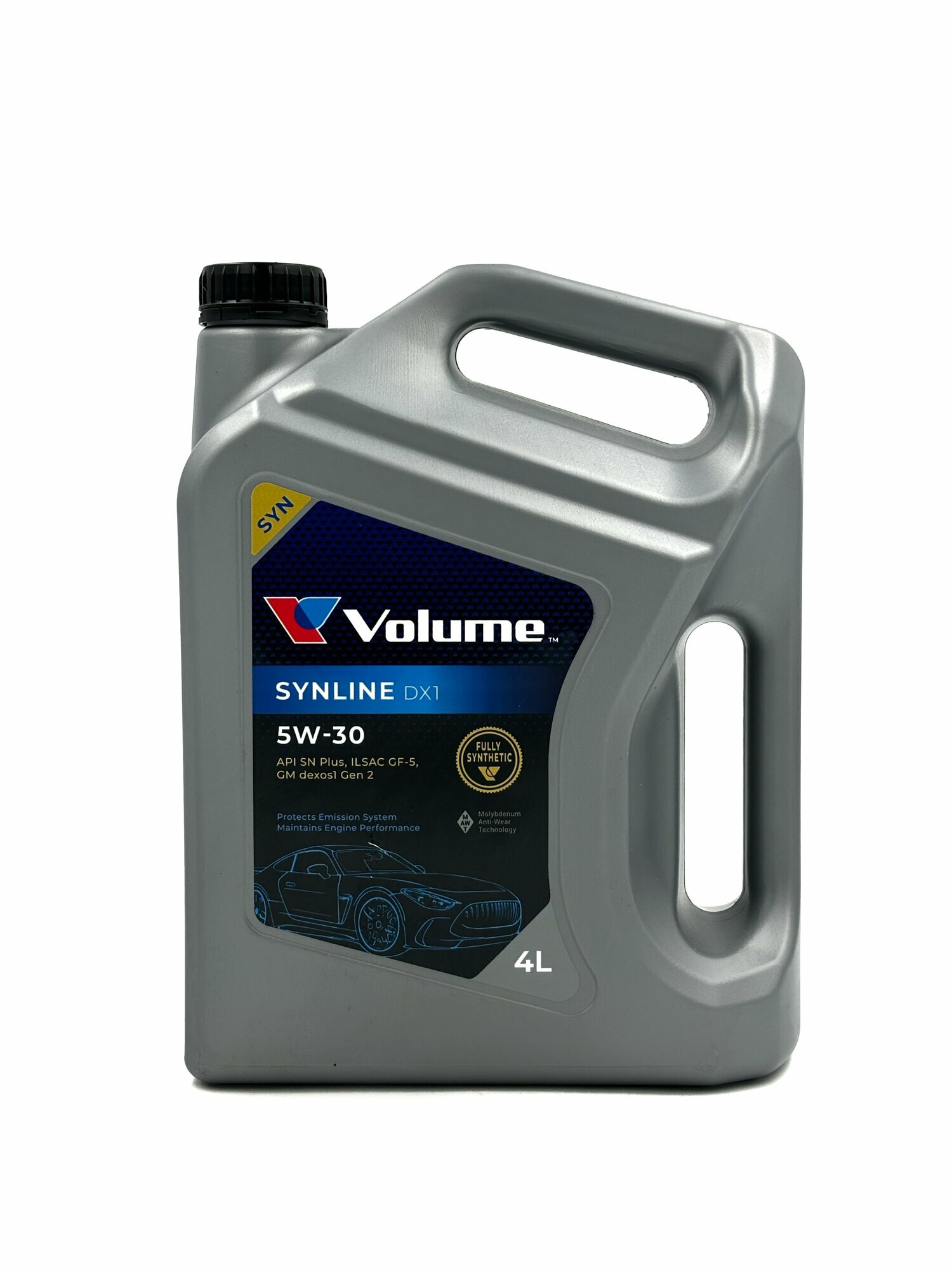 Масло моторное Volume Synline DX1 5W-30, 4 литра, синтетическое