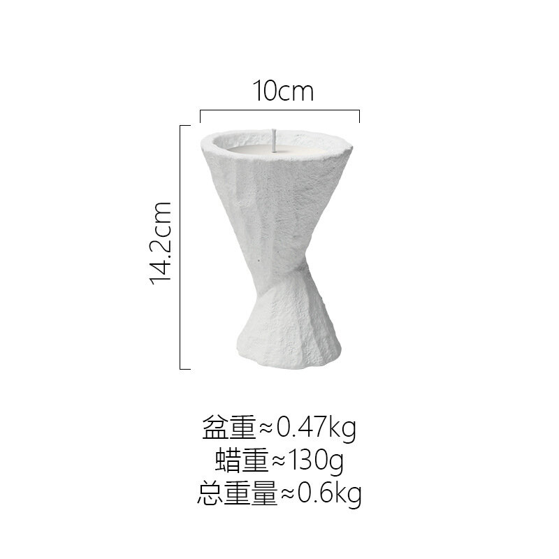 Скандинавский минималистичный керамический домашний ароматерапевтический подсвечник, DIY пустой подсвечник, держатель для свечей, украшение, контейнер для соевого воска, прямая трубка