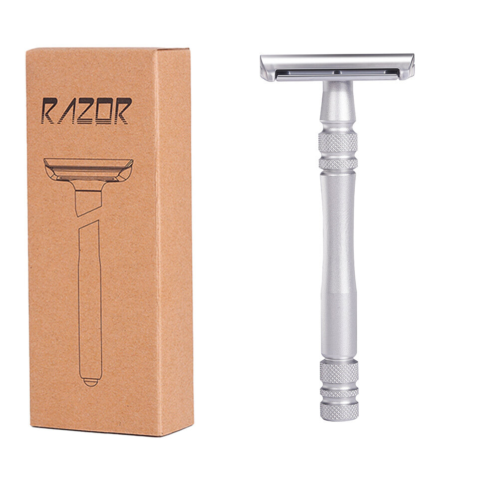 Ручные бритвенные лезвия, двусторонние, безопасные, антицарапающие, бритва для бороды, старинная бритва для лица мужчин