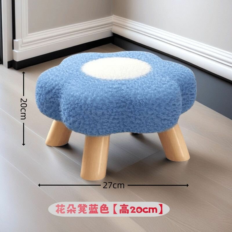 Цветочный табурет для дома, низкий табурет, интернет-знаменитость, гостиная, кофейный столик, диван, детский маленький табурет, милый табурет для обуви в спальне