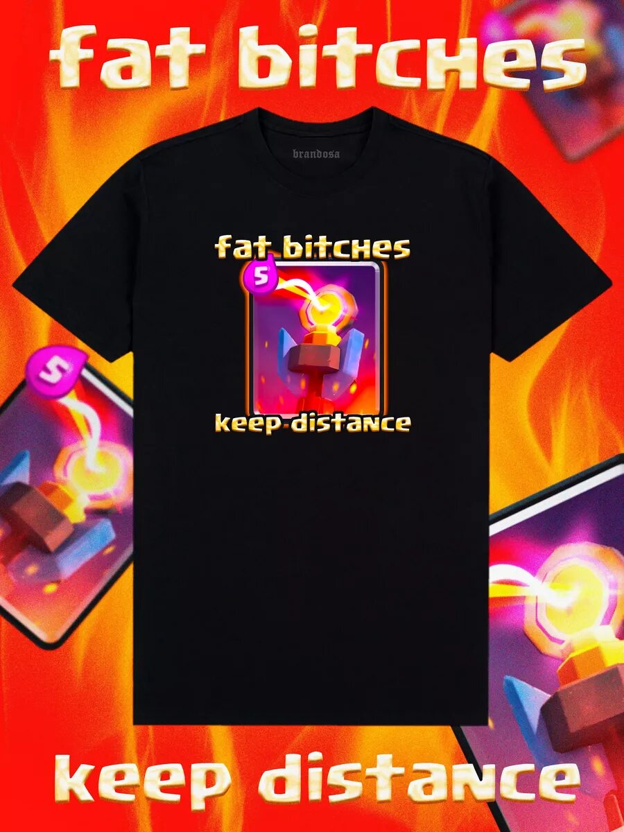 Футболка с принтом CLASH ROYALE