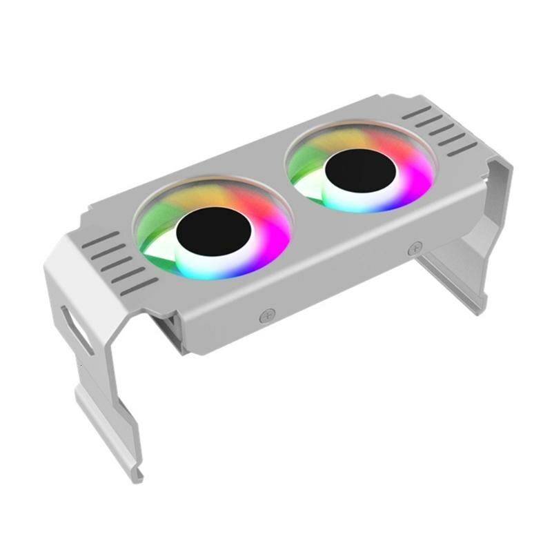 Материнская плата с радиатором охлаждения DDR и вентилятором ARGB, Белый
