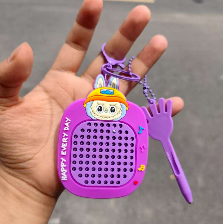 Детская магнитная доска для рисования с шариками, обучающий брелок, подвеска для рюкзака, креативная игрушка для рисования