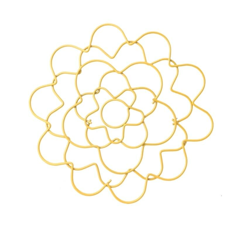 Металлический держатель для цветов в вазу, золото 5 дюймов