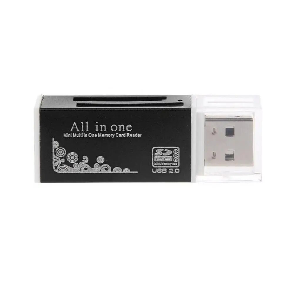 Черный кардридер USB 2.0 All in one