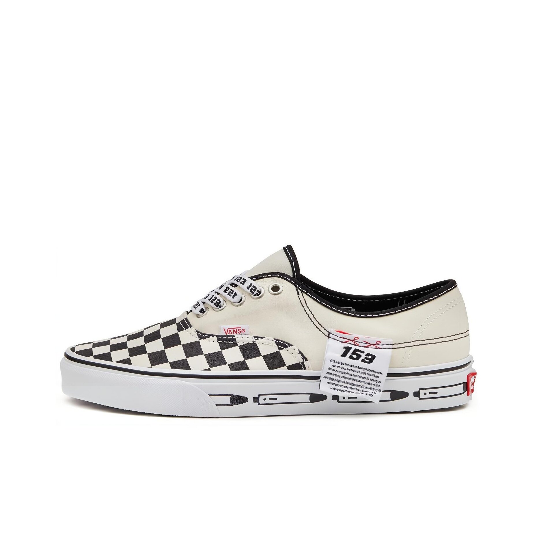 Кроссовки VANS Authentic, размер EU 40 стопа (25.5CM), белый, — фото 1