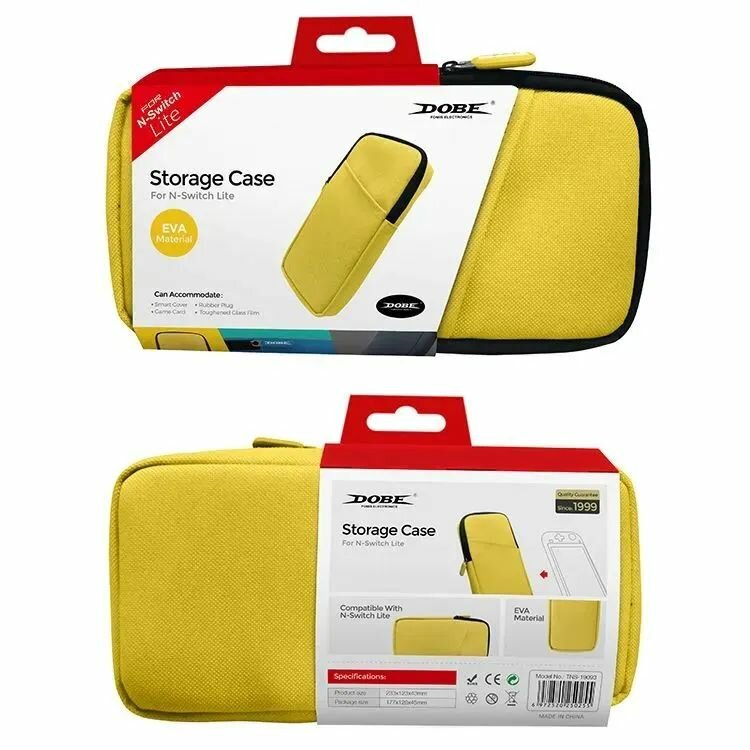 Чехол для хранения консоли Nintendo Switch Lite, желтый, DOBE Storage Case