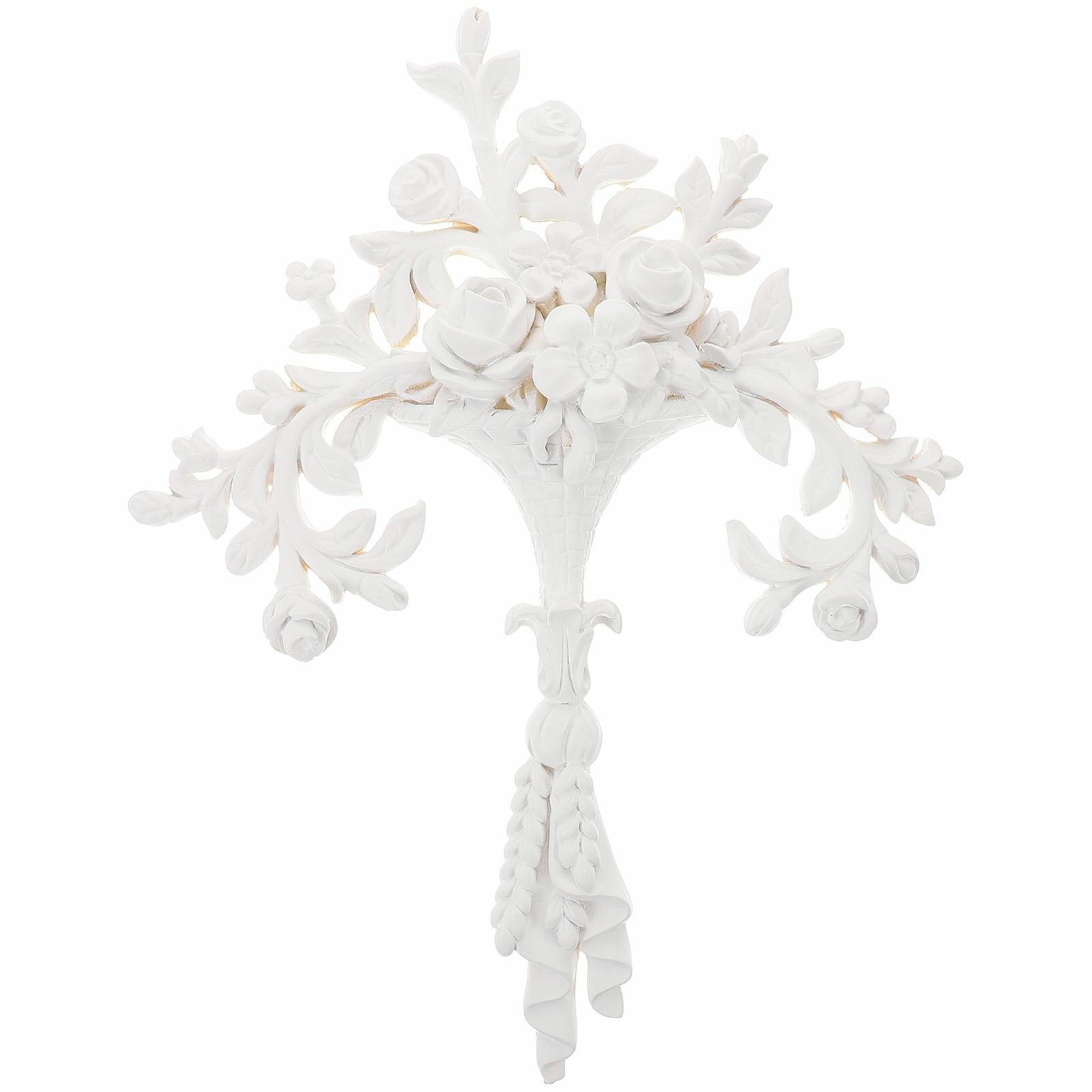 Декоративная Накладка Из Полиэстра, Цветок, Для Стены, Элегантное Украшение, 1 Упаковка