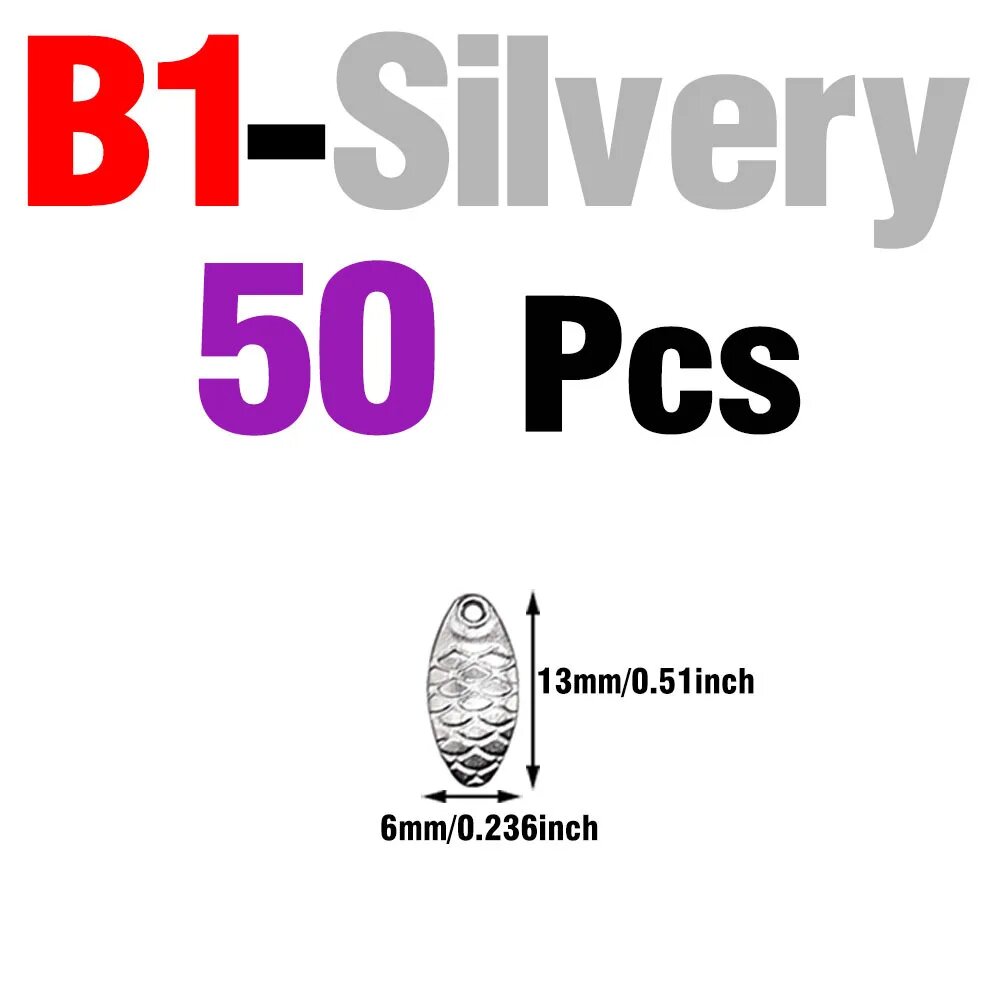 MNFT Металлические лезвия для блесен 50 шт.
