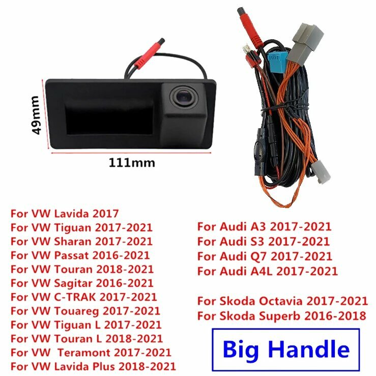 Камера заднего вида RCD330 с ручкой багажника для MQB PQ MIB Skoda Octavia Superb Karoq Big Handle