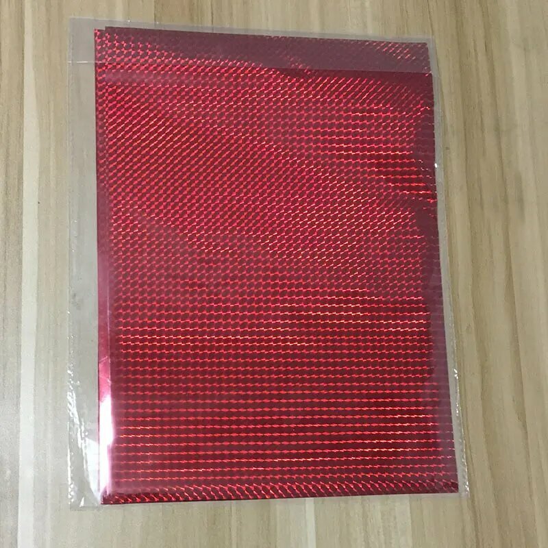 Фольгированная бумага для горячего тиснения PLLCUTE Print002 50 шт. Красный, Red Sqare