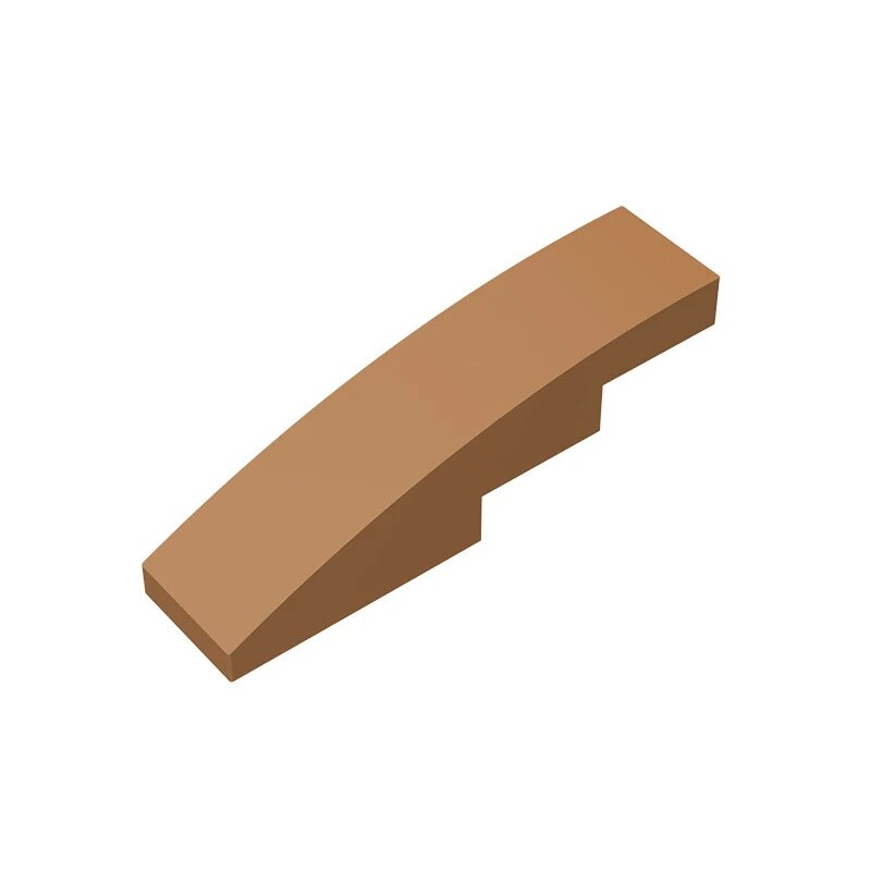 Gobricks, 10 шт, совместимые детали MOC Brick 61678 11153, изогнутый наклон 4x1, строительный блок, частицы, сделай сам, сборка, детская игрушка в подарок 2022