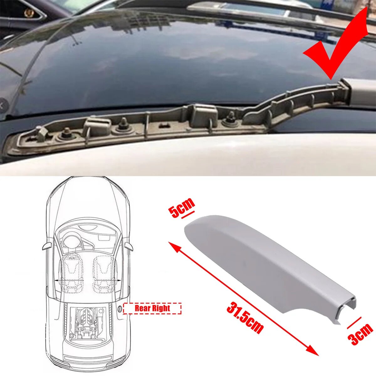 Чехол на багажник на крышу для Hyundai Tucson IX35 TUCSON 2011-2015, панорамный люк на крыше, передний и задний багажник на крышу, конец багажника, крышка