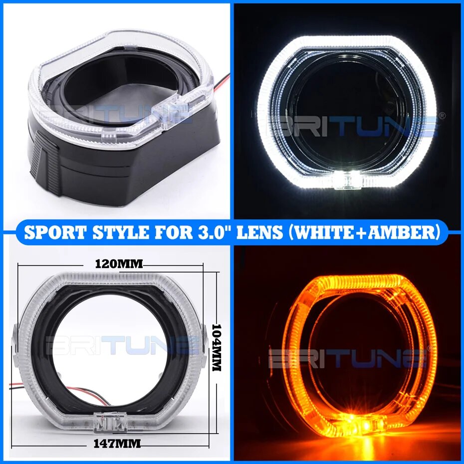 Ангельские глазки маска LED для 2,5/3,0 дюйма линзы для фар, LED маска для Koito 3-Inch I Shrouds