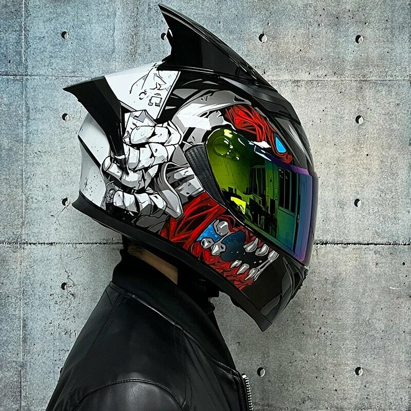 Мотоциклетный шлем JIEKAI, закрытый гоночный шлем для мужчин XXXL, 23