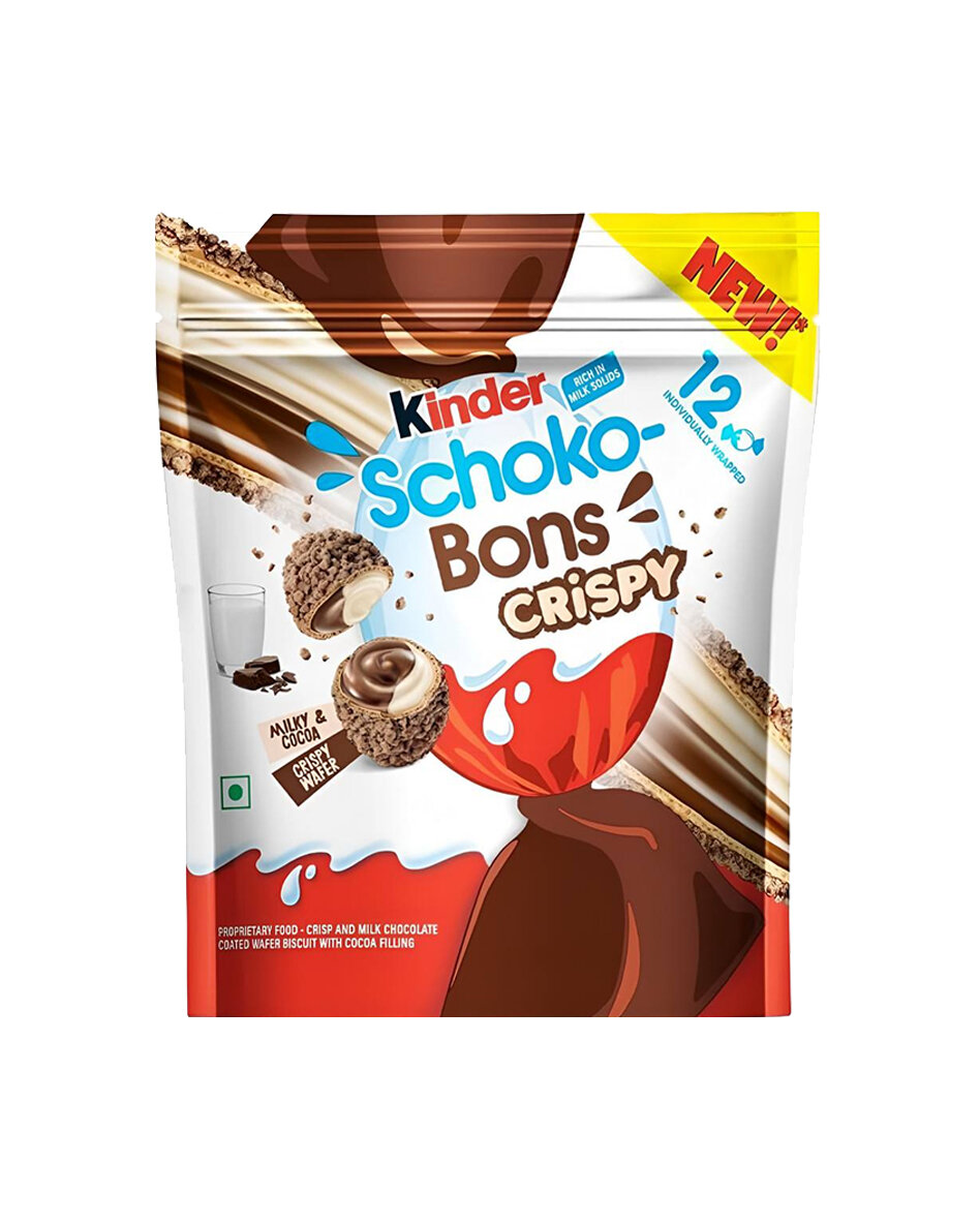 Шоколадные конфеты Kinder Schoko-Bons Crispy, 67г x 1шт