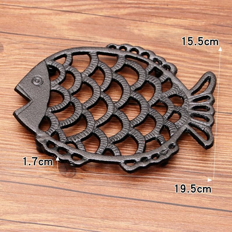 Чугунная подставка под горячее, термостойкая защита для стола, кухонная подставка для посуды