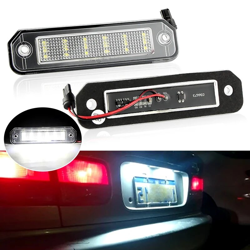 Комплект Из 2 Белых Светодиодных Фонарей Для Подсветки Номерного Знака Для Honda Civic EJ EG EK Coupe Hatchback Sedan CR-X De.