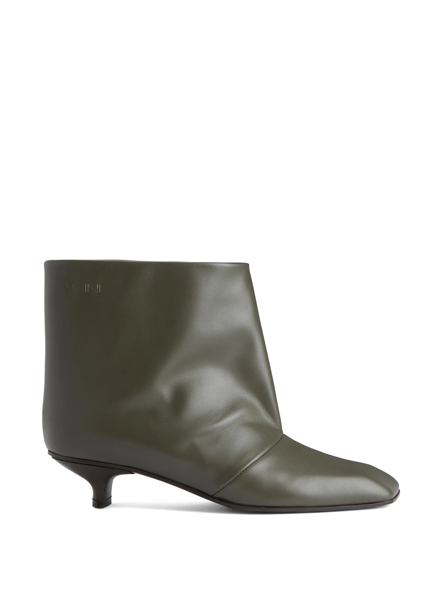 Ботинки Square-toe leather ankle boots