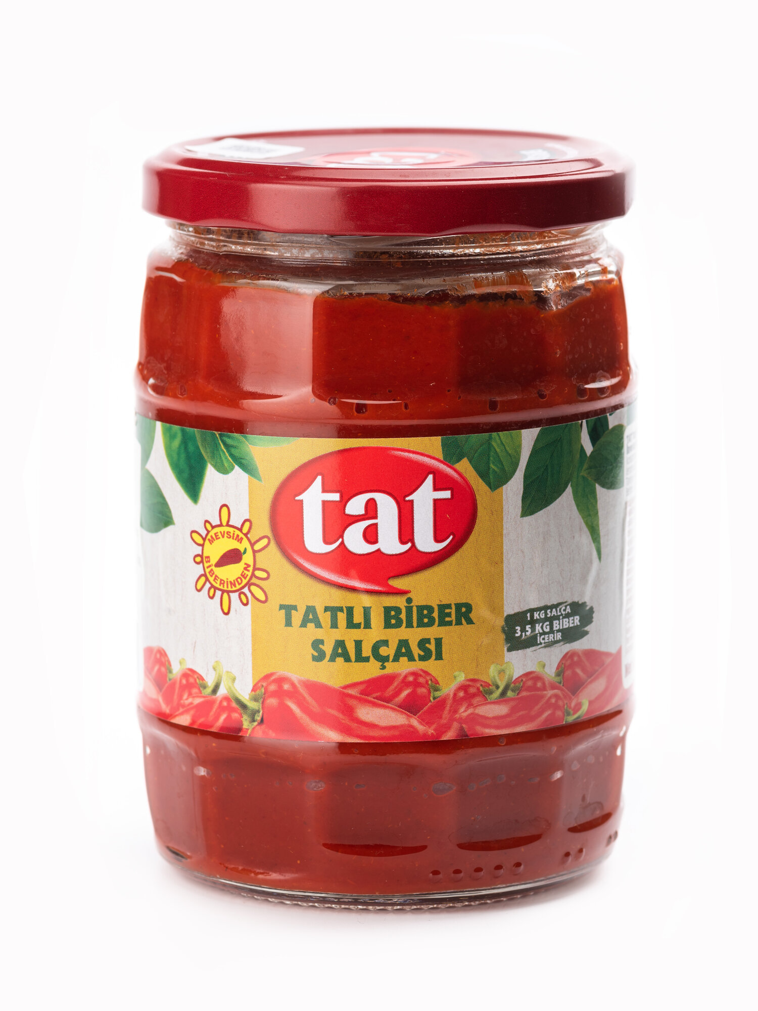 Перечная паста Tat, сладкая, стеклянная банка, Турецкая, 550 г