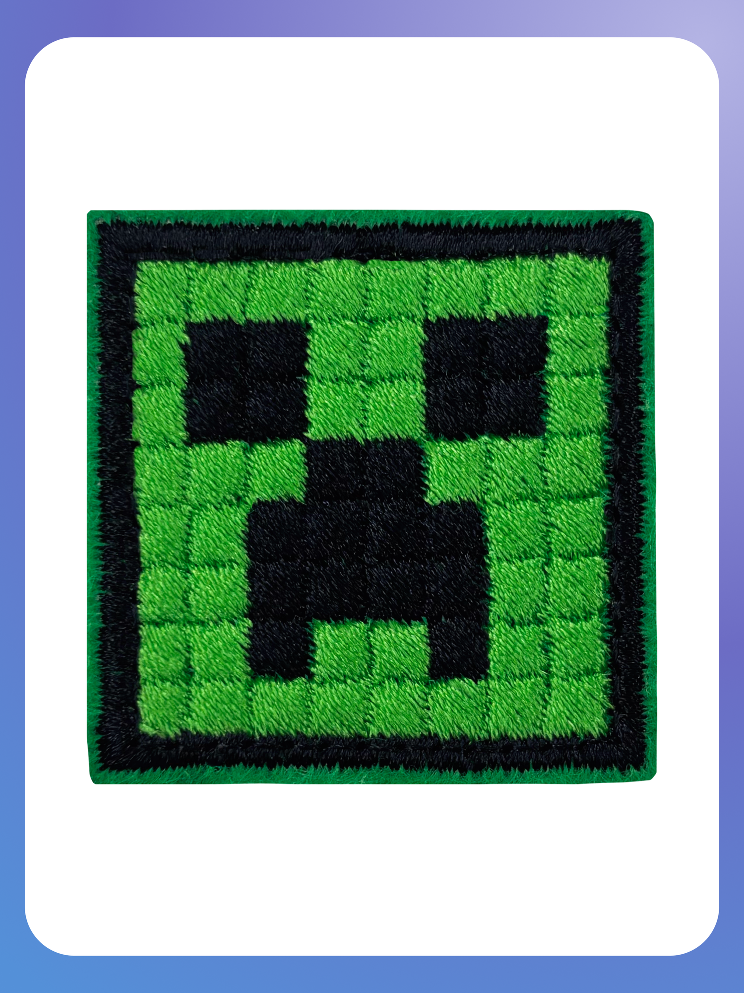 Нашивка Майнкрафт Крипер (Minecraft, Creeper) на клеевой основе