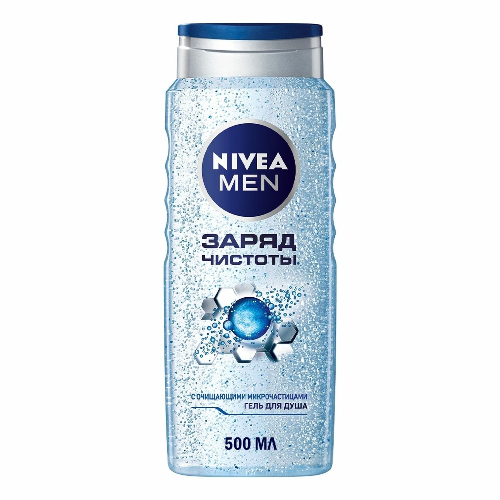 Гель для душа Nivea Men Заряд чистоты с очищающими микрочастицами 500 мл