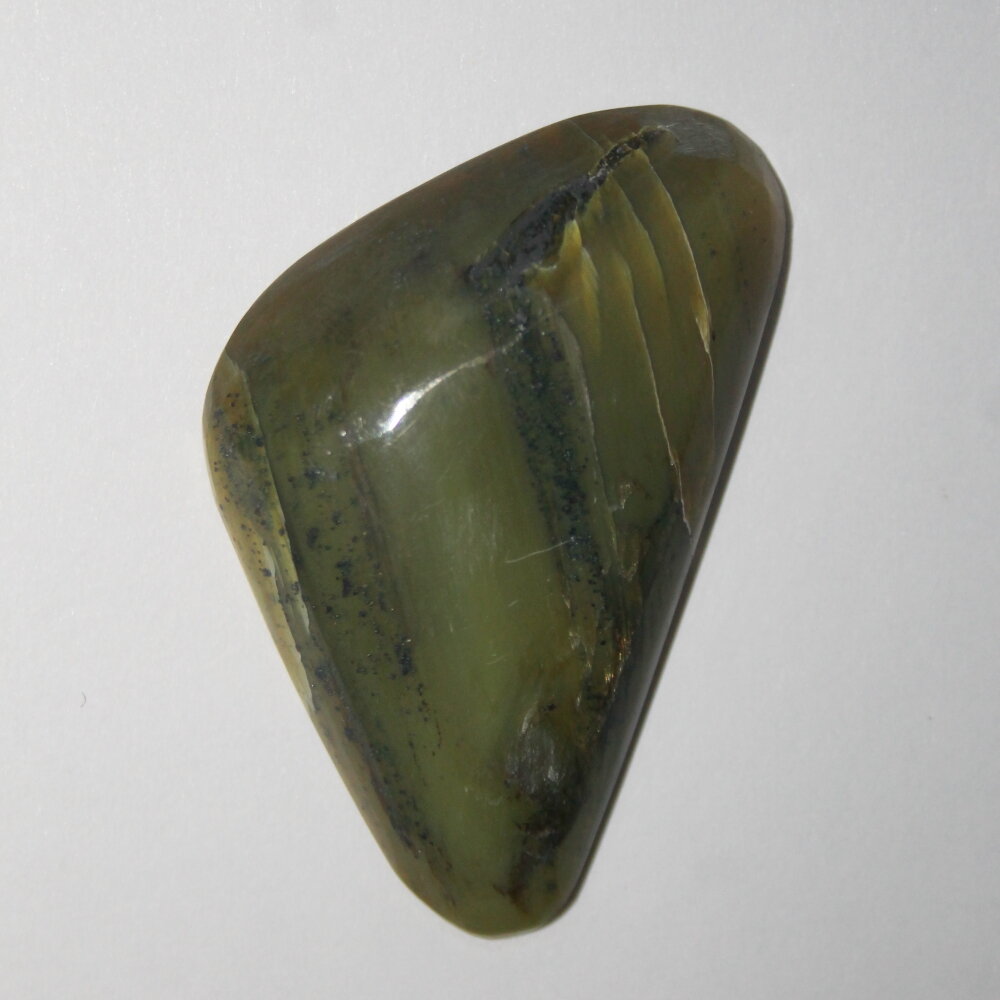 Офит кабошон, натуральный камень, 49х30х6 мм, Урал, "True Stones"
