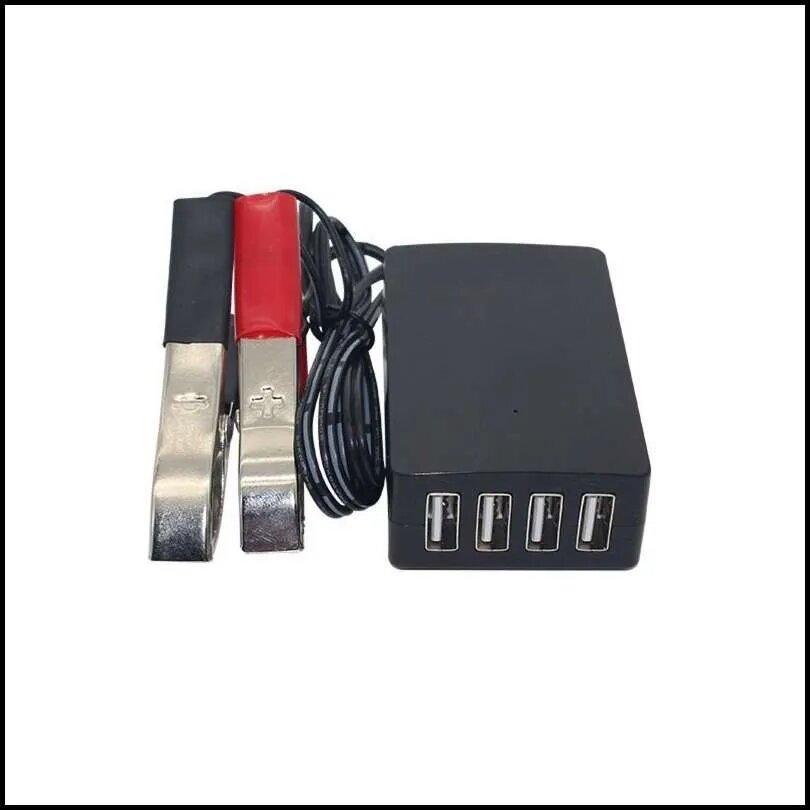 Используется для преобразователя с зажимом для аккумулятора 12 В, USB-адаптером питания, регулятором зарядки