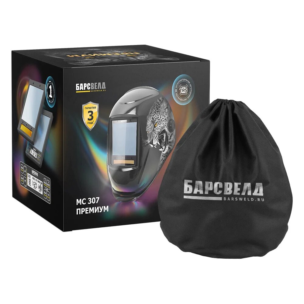 Маска сварщика барсвелд МС 307 премиум 5-8/9-13 DIN FULL COLOR СВ000017368