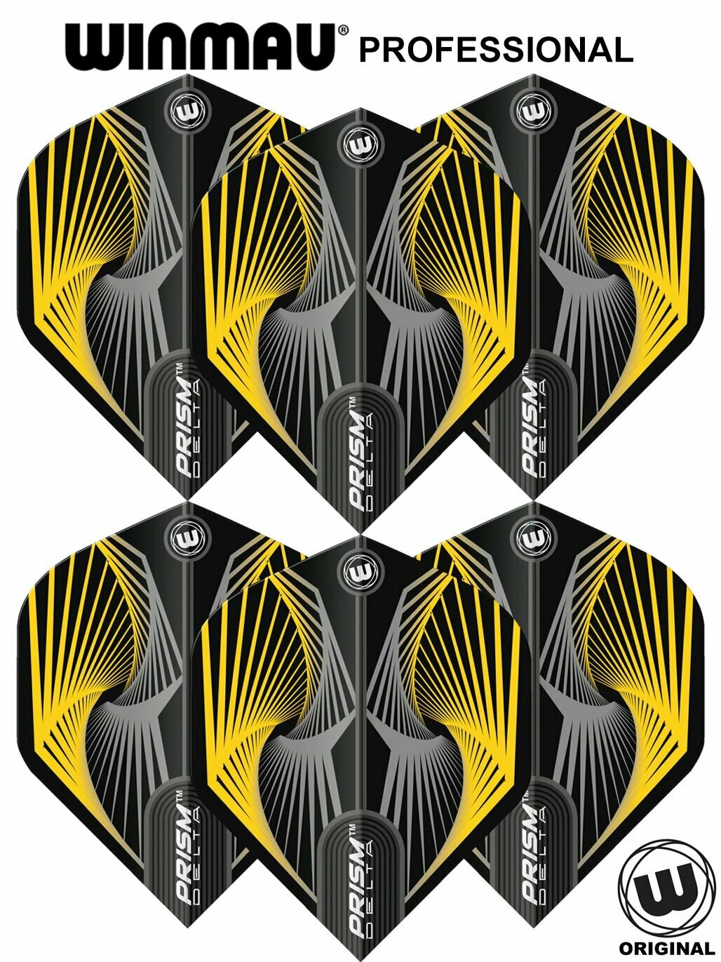 Профессиональные оперения 6шт для дротиков Winmau Prism Delta (6915.241) Оперения Дартс