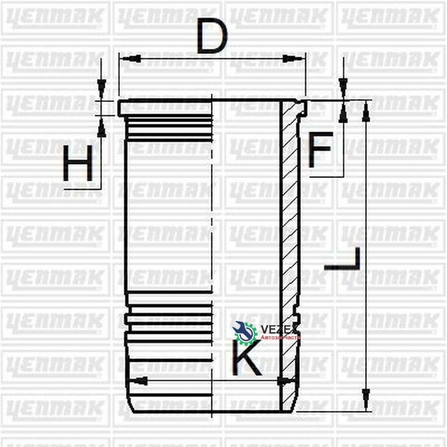 YENMAK 51-05228-000 Гильза цилиндра