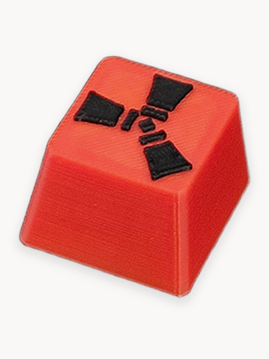 Кейкап "Rust" / Для механических клавиатур / красный, чёрный / 1 шт