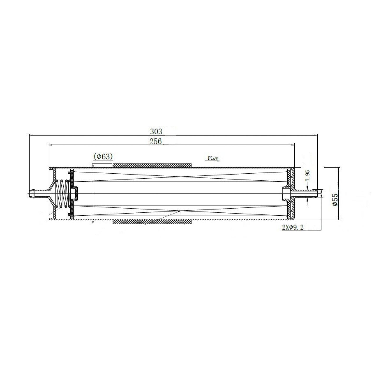 Топливный фильтр, для БМВ 5 E39 1995-, 3 E46 1998- 1.9i, 2.0i, 2.2i, 2.5i, 2.8i oem 13321702632, 13321702633 арт LFF26303