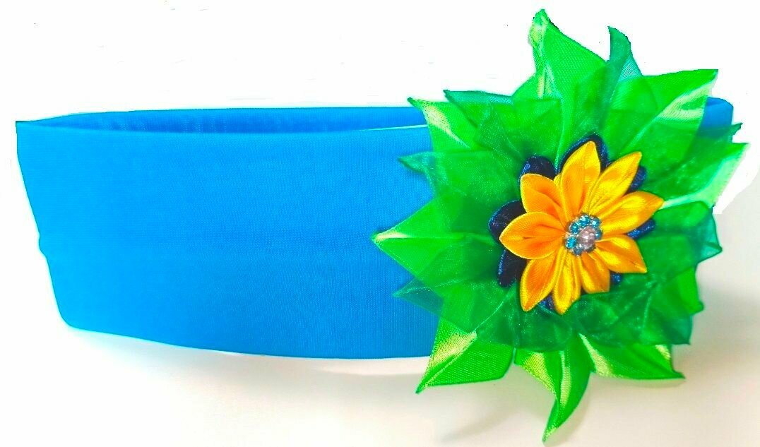 Повязка детская с цветочками