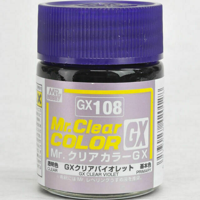 GX108 краска художественная т. м. MR.HOBBY 18мл Clear Violet