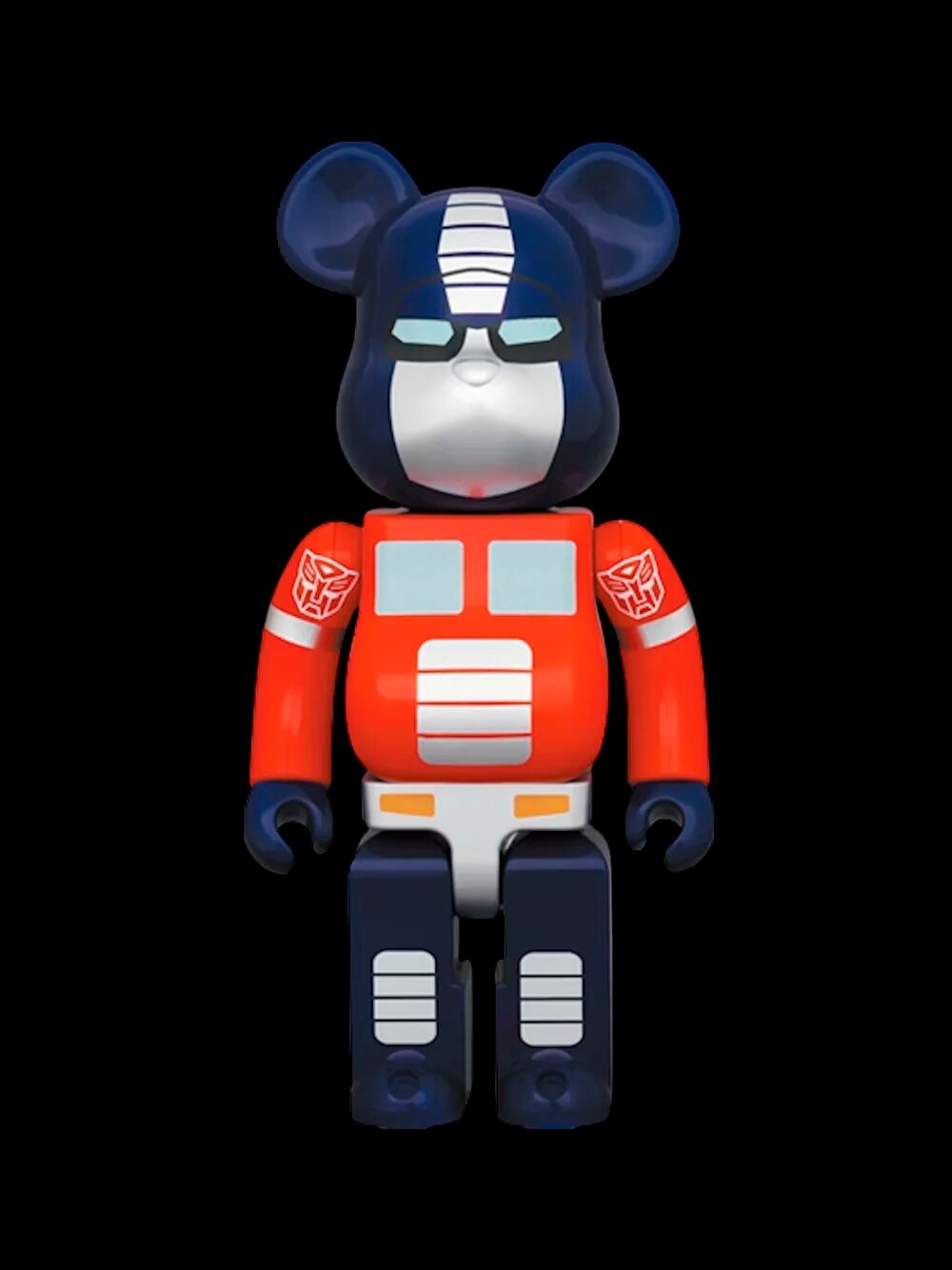 Коллекционная оригинальная фигура Bearbrick Transformers Optimus Prime 1000% / 70 см высота / ABS пластик / Medicom Toy