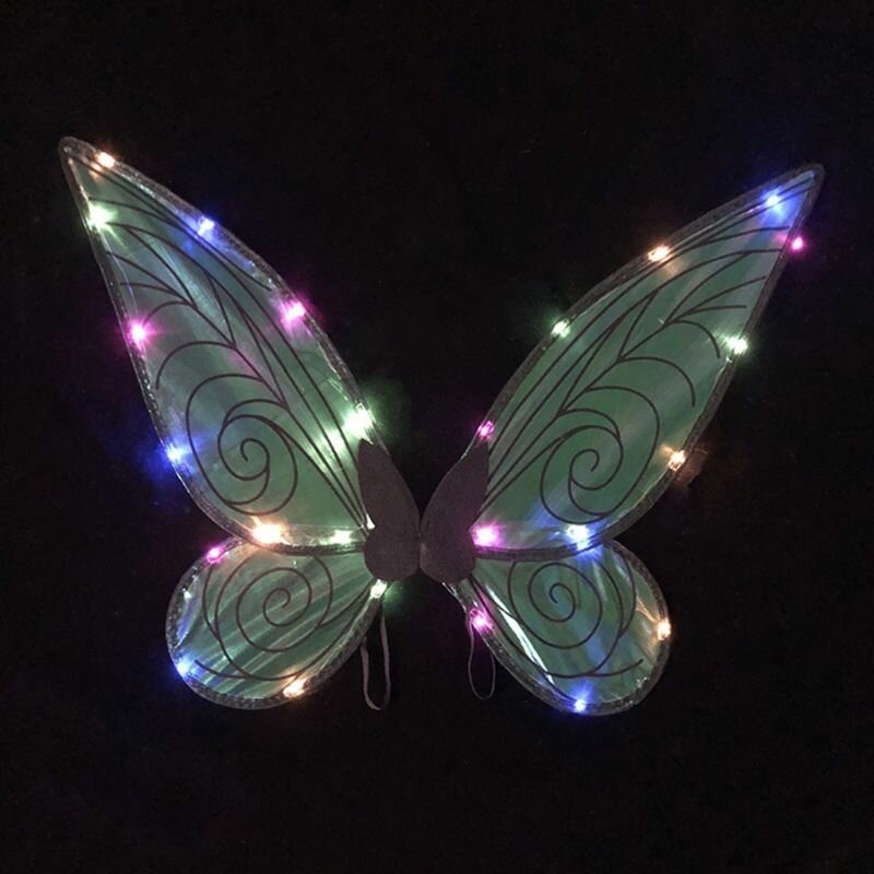 Светящиеся крылья эльфа с подсветкой-черные фонари