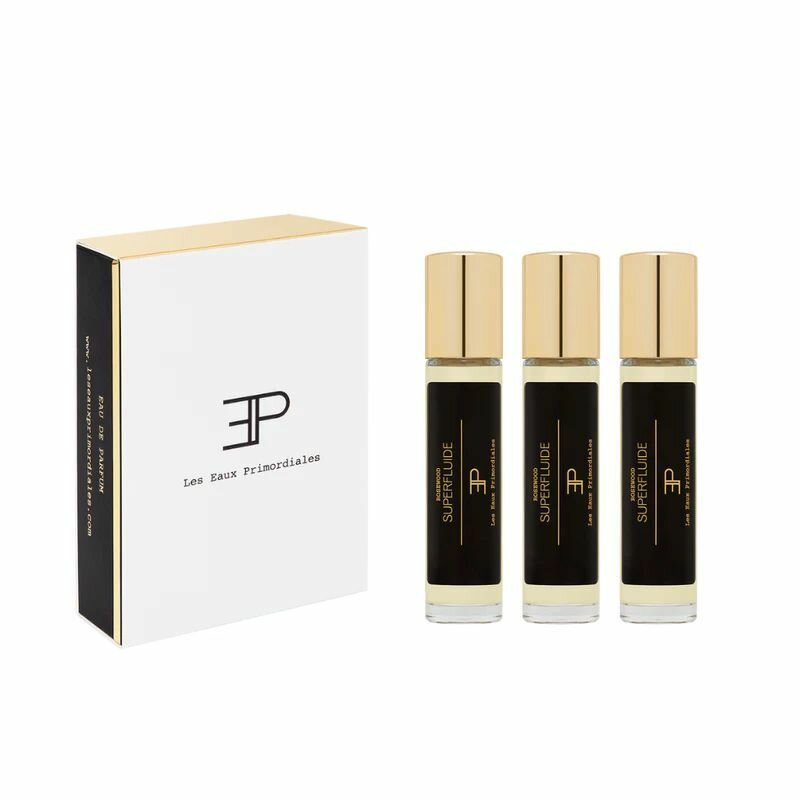 Les Eaux Primordiales, Rosewood Superfluide, набор: парфюмерная вода, 11 мл х 3