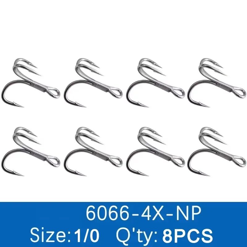 TAKEDO Тройные рыболовные крючки BT663-UA 1/0–8 # 1-0