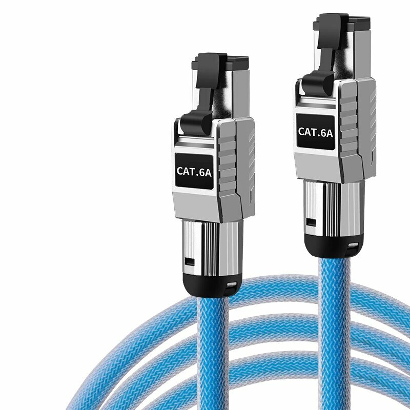 Ethernet-кабель YYTCG Cat8 40 Гбит/с CAT6A Blue, 0.5m