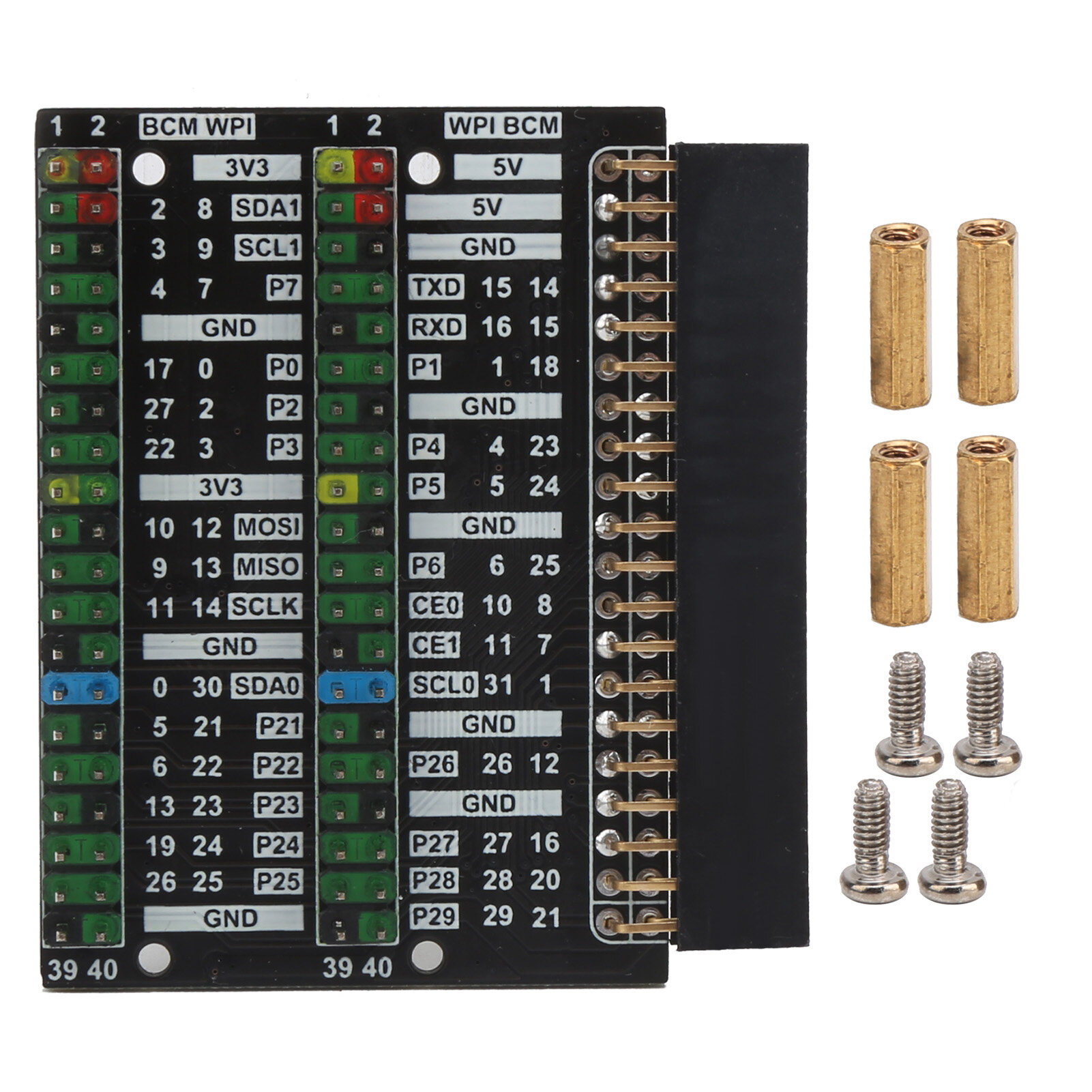Модуль адаптера расширения интерфейса GPIO, двухрядный для Raspberry Pi 400