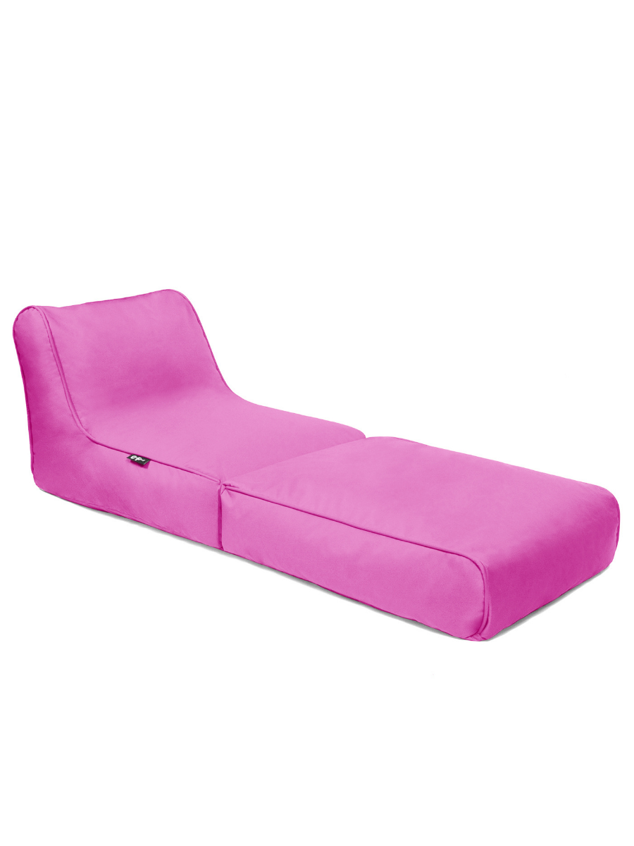 Бескаркасное кресло шезлонг трансформер GoodPoof, розовый