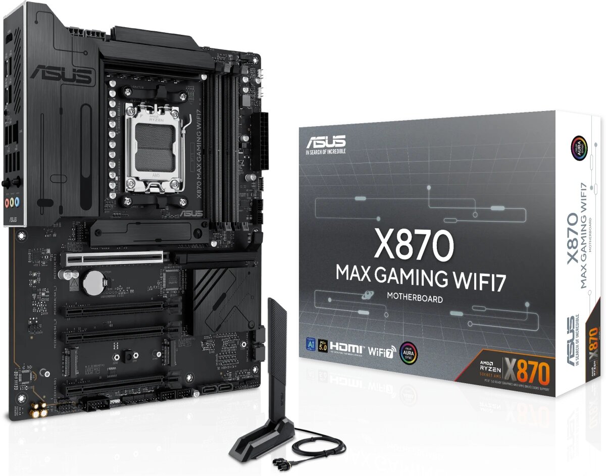 Материнская плата ASUS X870 Max Gaming WiFi7 Socket AM5, оригинал